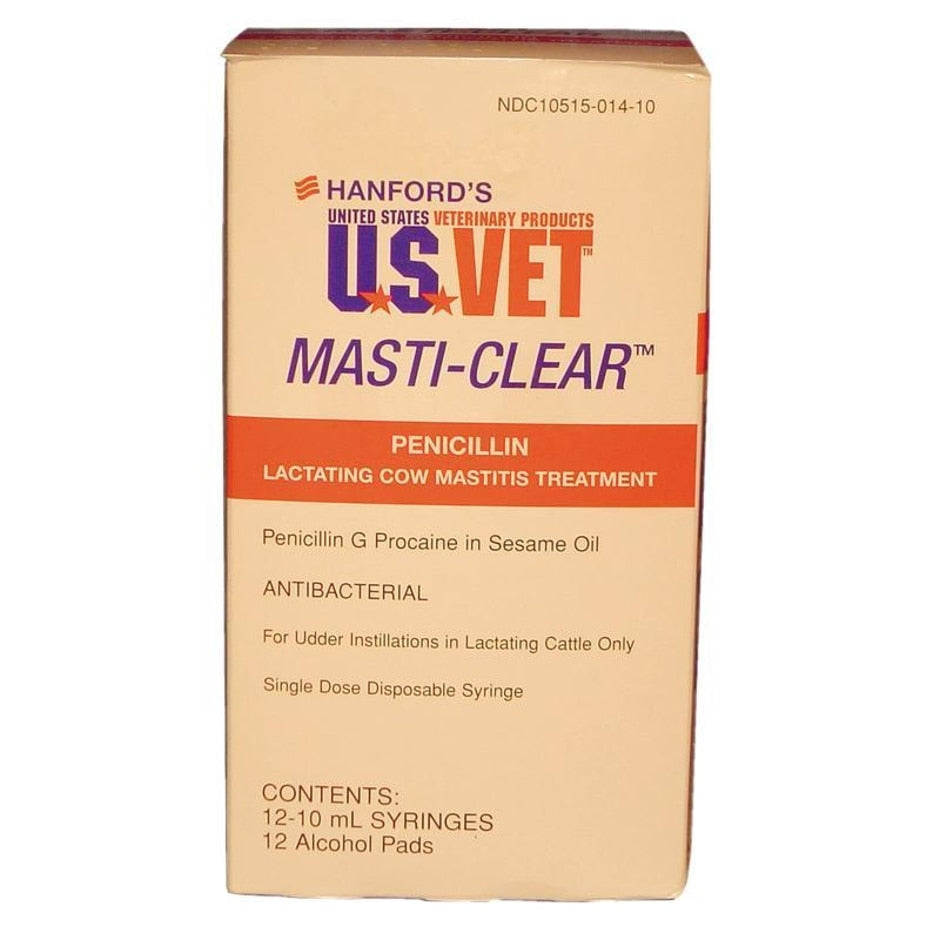 MASTI-CLEAR COW MASTITIS TREATMENT WITH SYRINGE - Red Hook, NY - Mac's ...